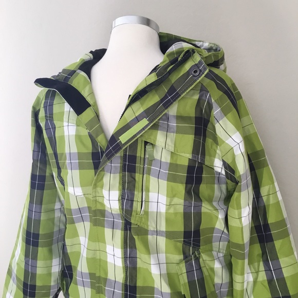 Ripzone | Jackets & Coats | Ripzone 500mm Hooded Plaid Snowboard Jacket ...